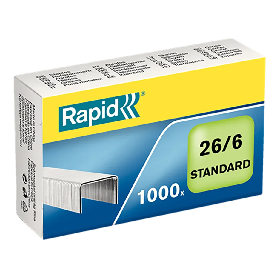 Corchete 26-6 Capacidad 20 hojas Caja 1000 unidade - ACCO Brands